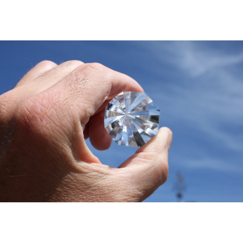 Vogel Cut Maha Cohan 8 Gate Phi Crystal with Phantoms