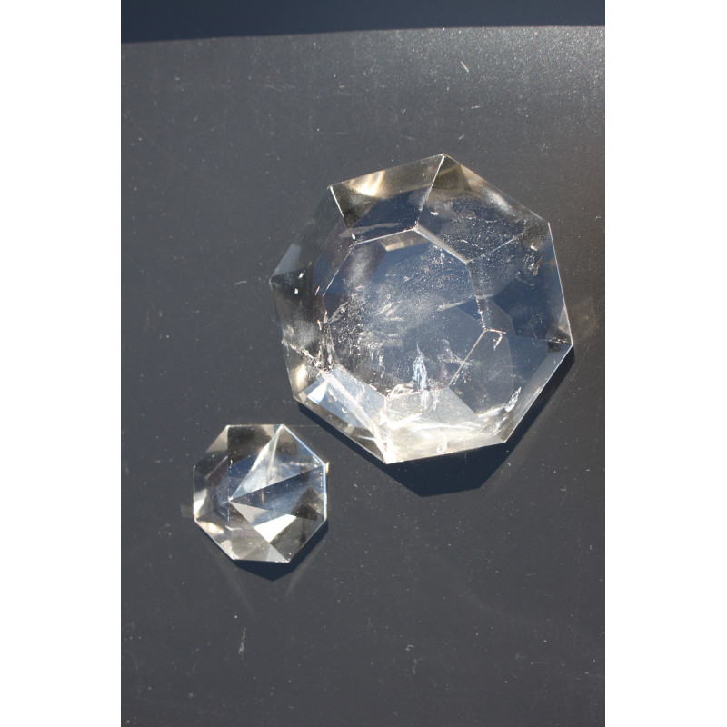 Metatron Phi Pyramid 8-sided with Crown and Base Vogel Cut